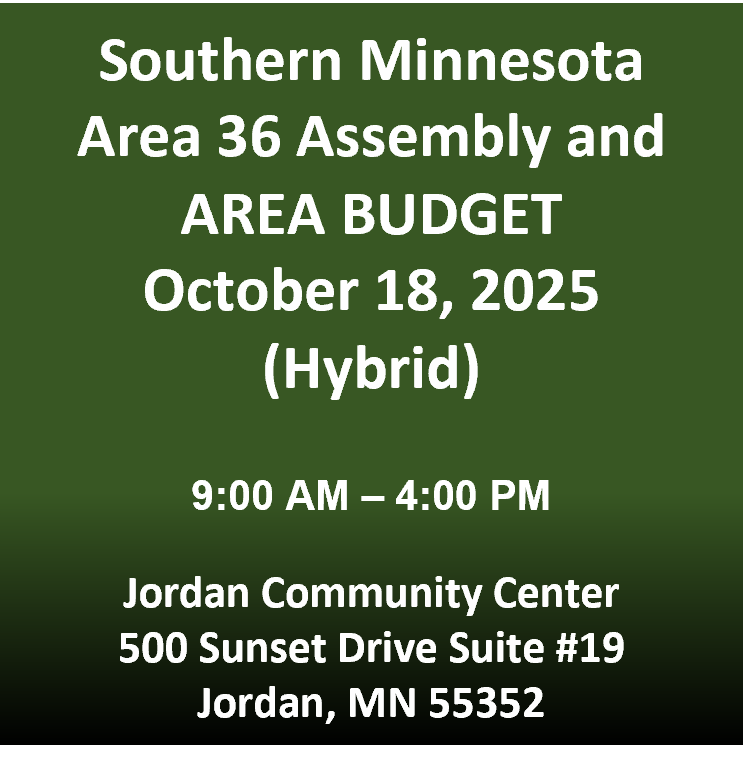 10/18/2025 – Area 36 Assembly Meeting – 2026 BUDGETS! – District 14 ...